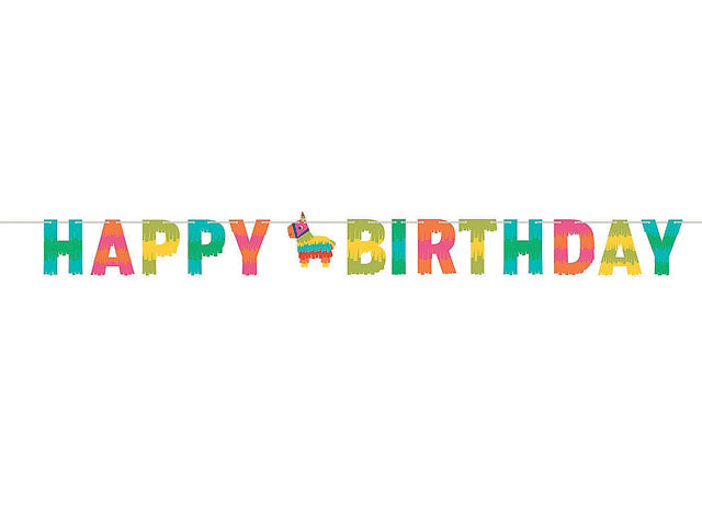 Fiesta Birthday Pinata Banner – My Little Party Shop