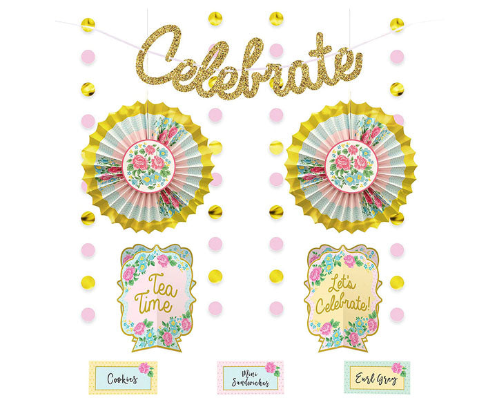 Floral Tea Party Table Buffet Decorating Kit – My Little Party Shop