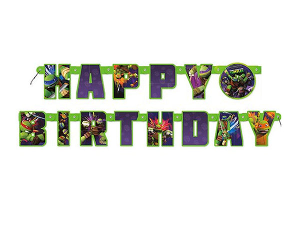 Teenage Mutant Ninja Turtles Birthday Jointed Banner – My Little Party Shop