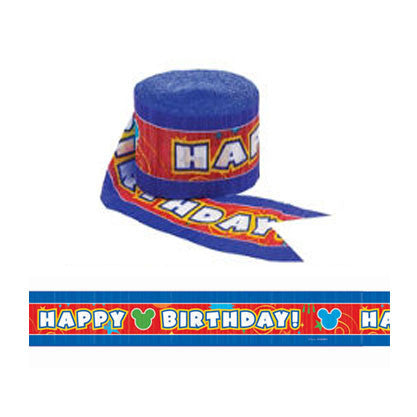 Mickey Mouse Crepe Streamer – My Little Party Shop