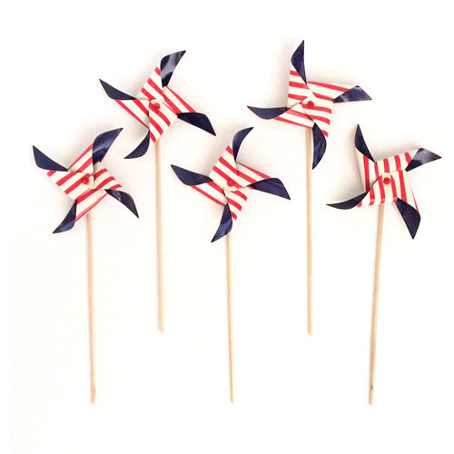Nautical Pinwheel picks (5 ct) – My Little Party Shop